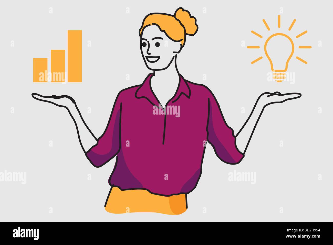 Middle aged company manager Stock Vector Images - Alamy