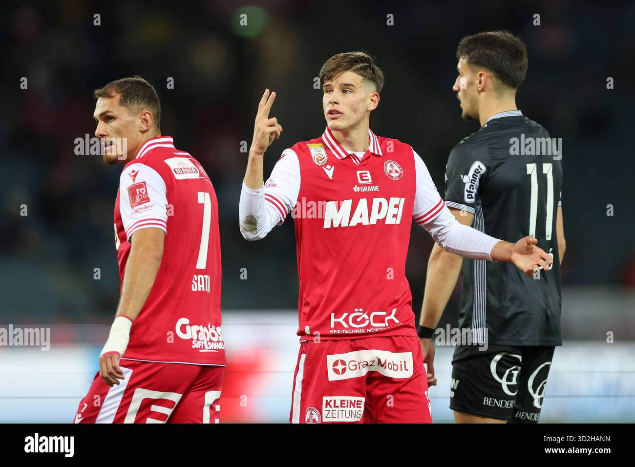 Austrian Bundesliga football match between Grazer AK 1902 and SCR ...