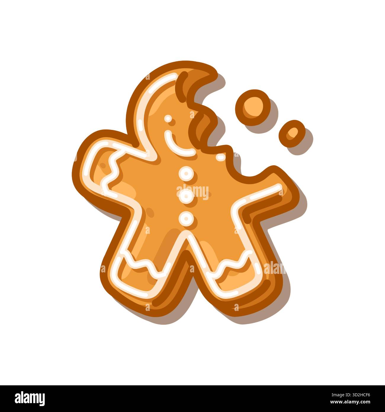Gingerbread man cookie funny Stock Vector Images - Alamy