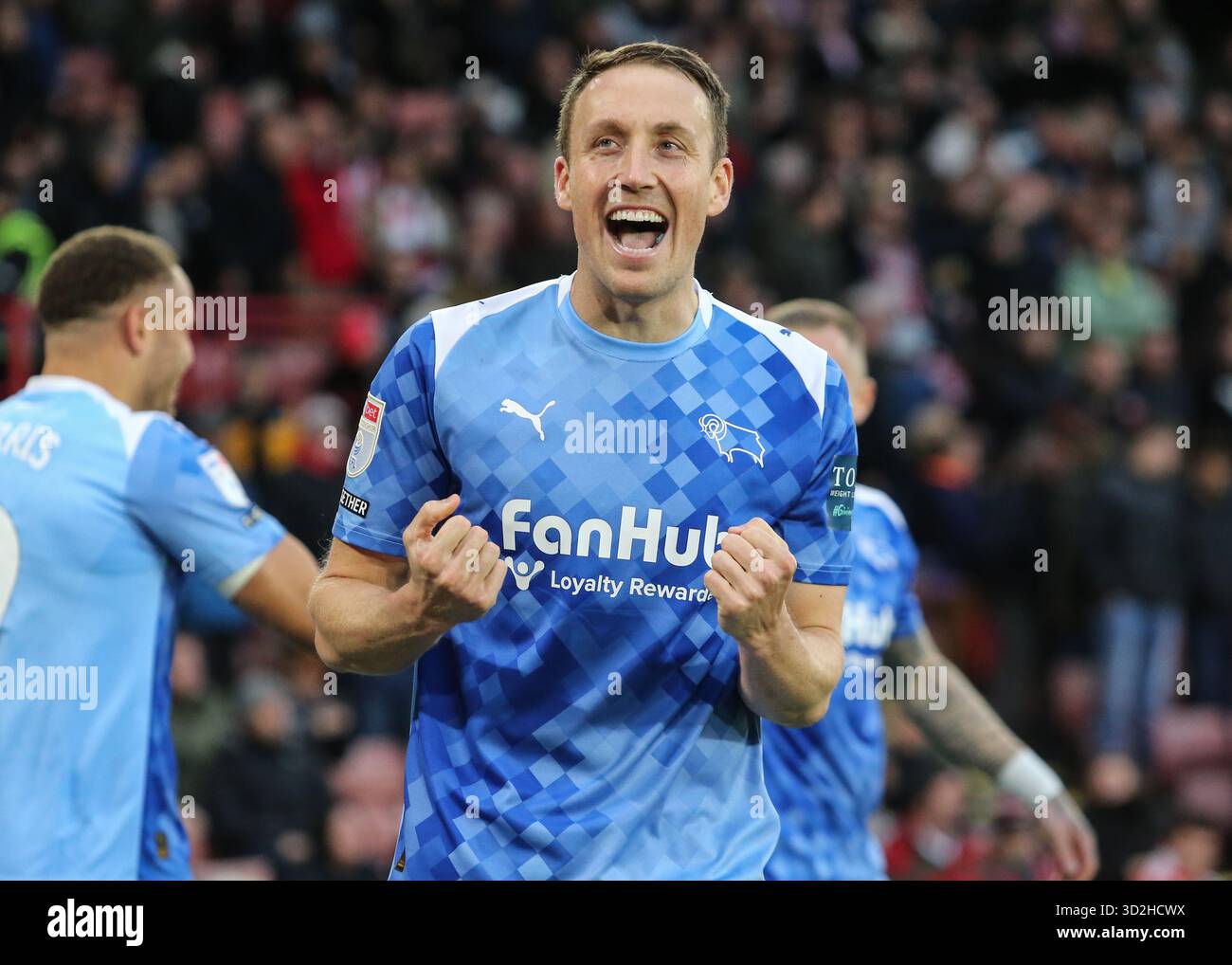 Craig Forsyth of Derby County celebrates during the Sky Bet ...