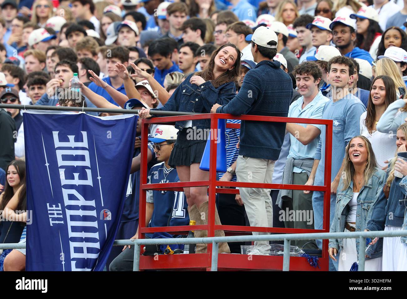 November 1, 2025: SMU fans enjoy the game between the Miami Hurricanes ...