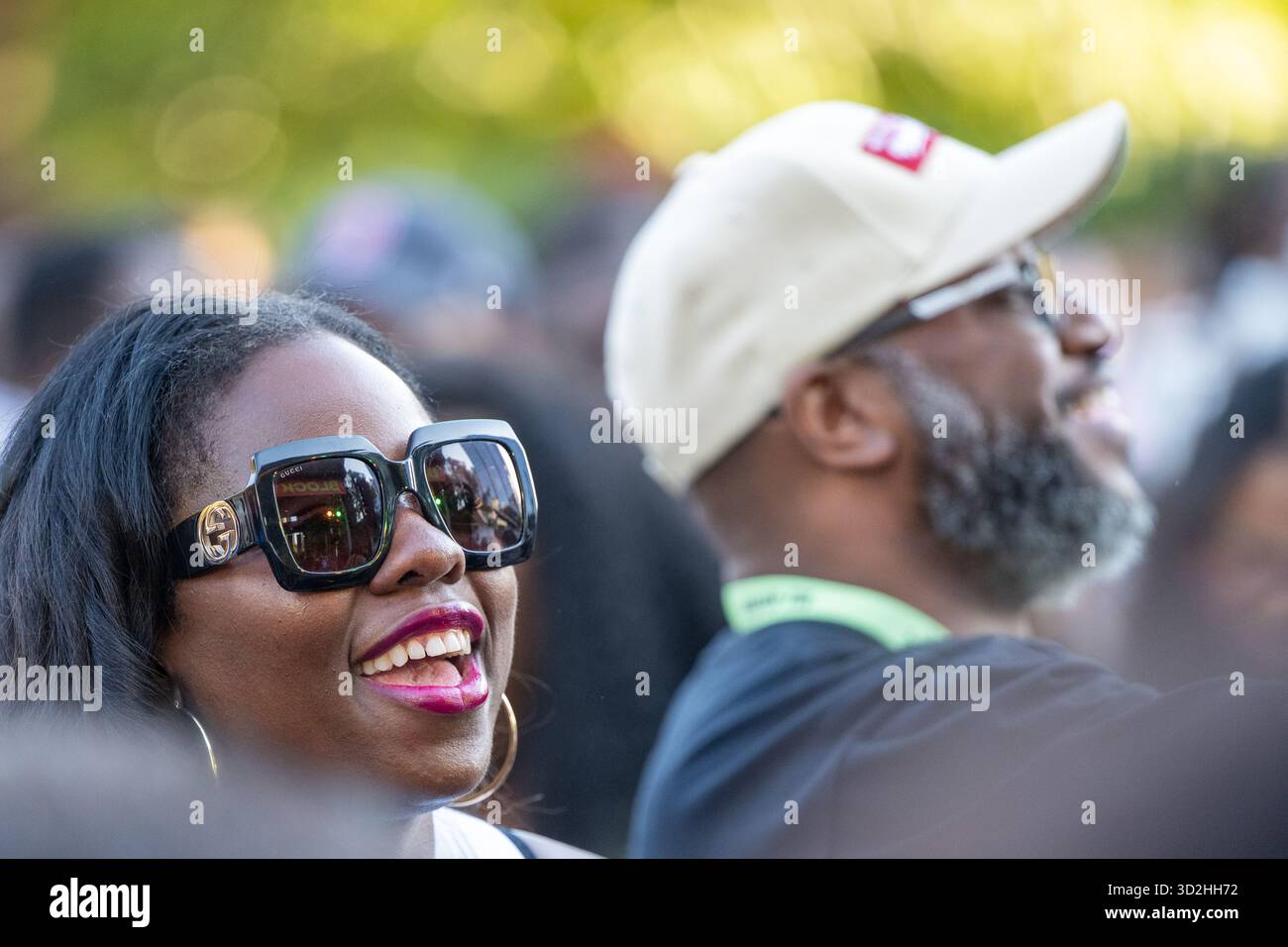 A general view of fans in attendance during the AFROTECH Blavity Block ...
