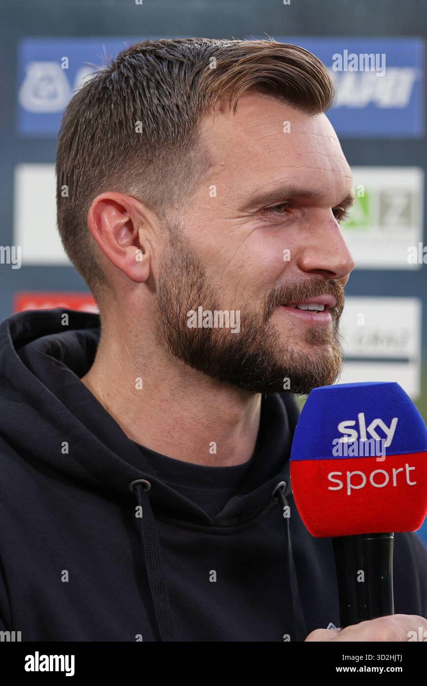 Austrian Bundesliga football match between Grazer AK 1902 and SCR Altach. Dynamic game moments ...