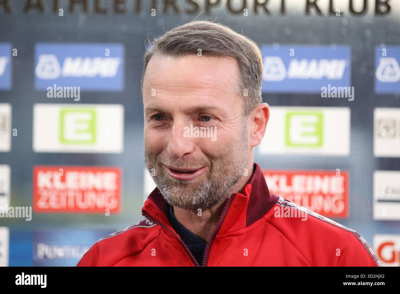 Austrian Bundesliga football match between Grazer AK 1902 and SCR Altach. Dynamic game moments ...