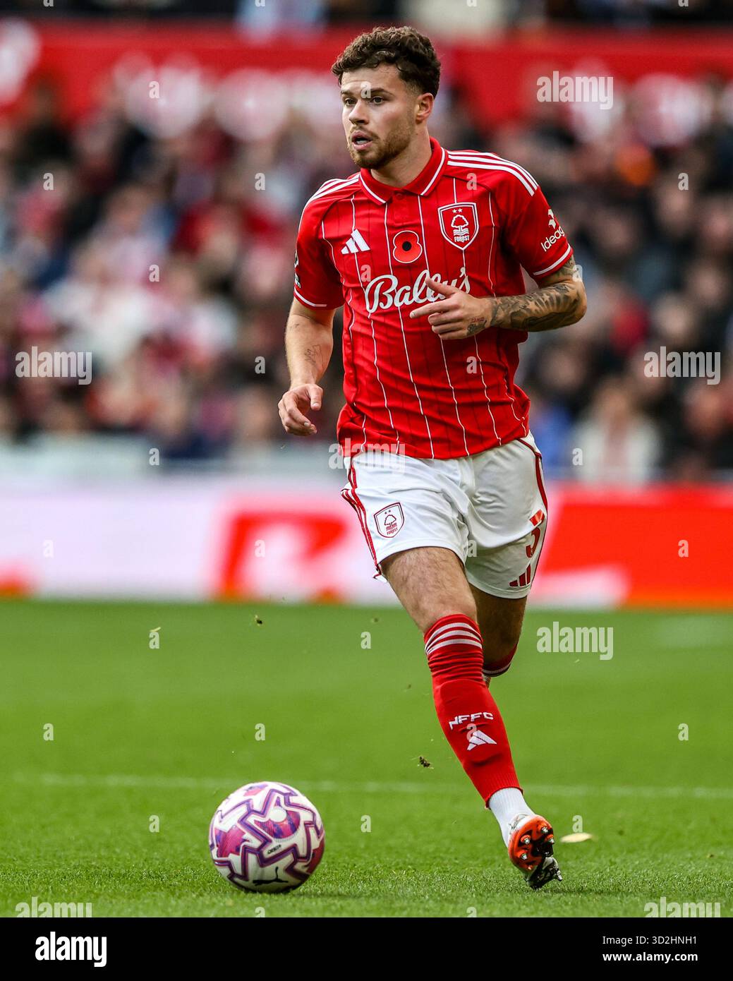 Neco Williams of Nottingham Forest during the Premier League match ...