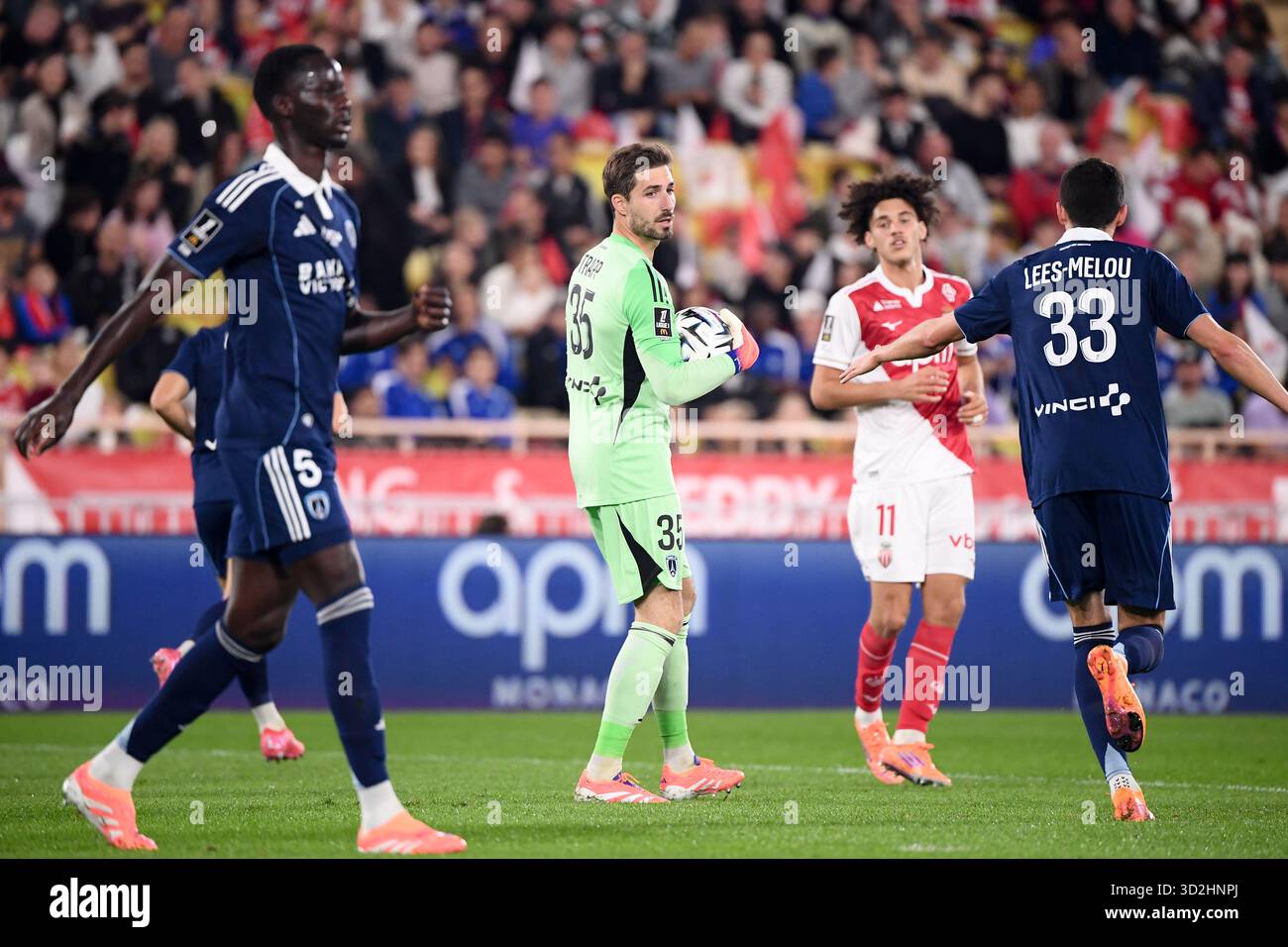 35 Kevin TRAPP (pfc) during the Ligue 1 match between Monaco and Paris ...