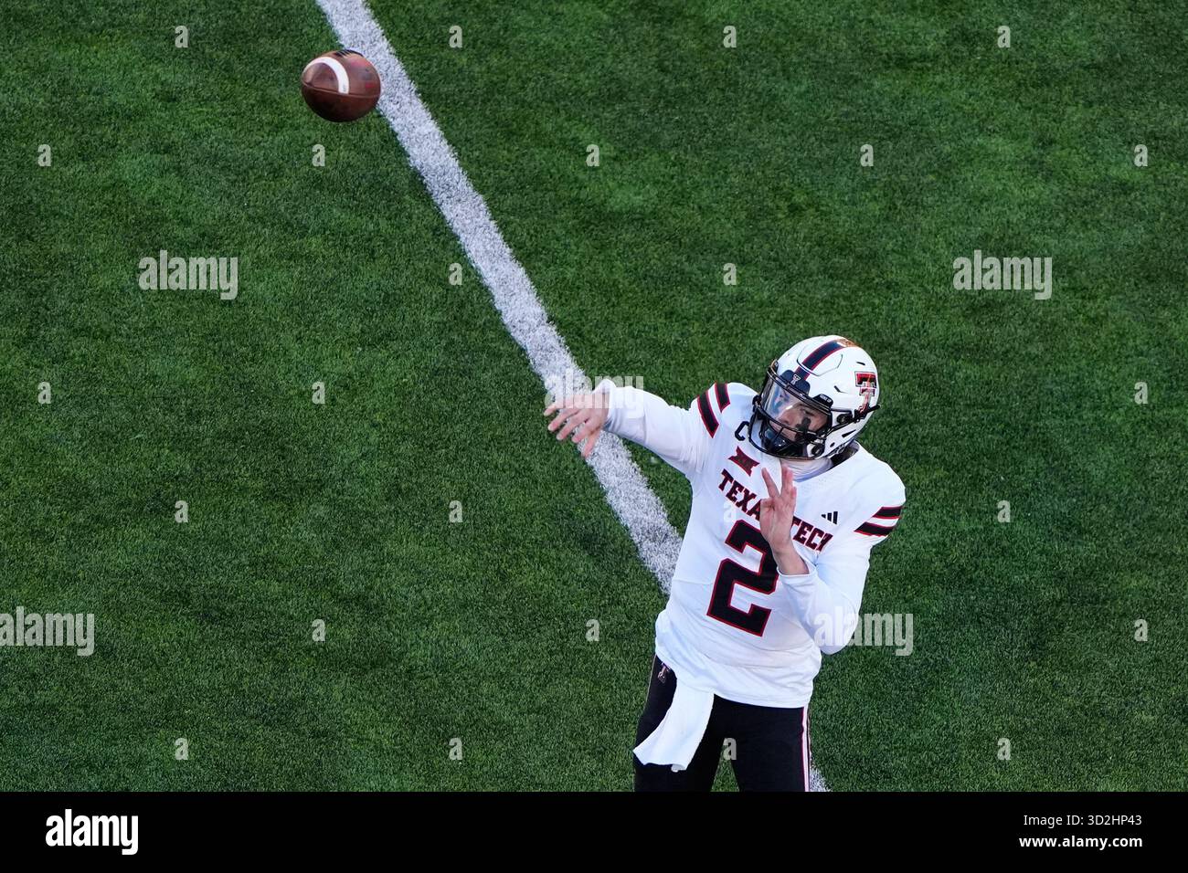 Texas Tech quarterback Behren Morton passes the ball during the second ...