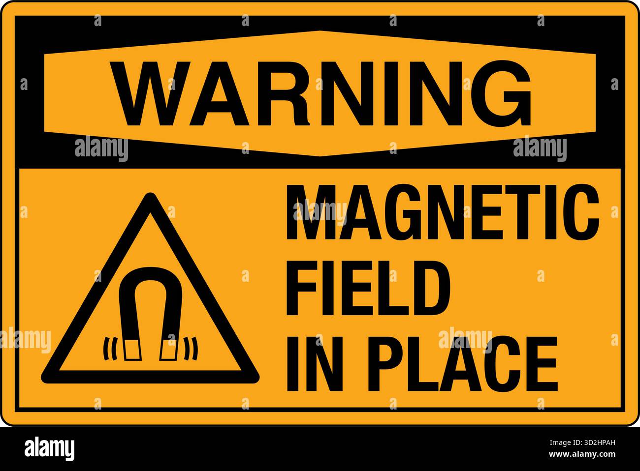 The "Safety Sign: Magnetic Field" alerts individuals to areas with ...