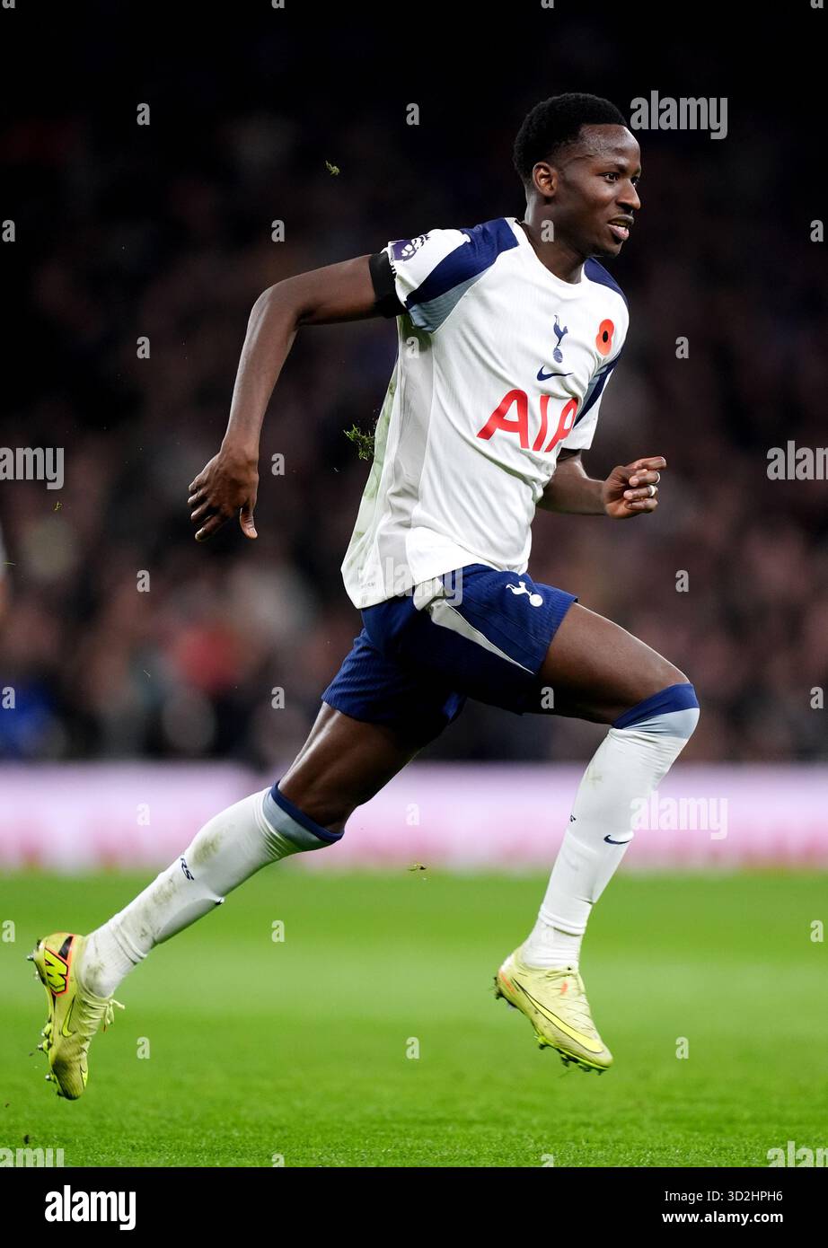 Tottenham Hotspur's Pape Matar Sarr during the Premier League match at ...