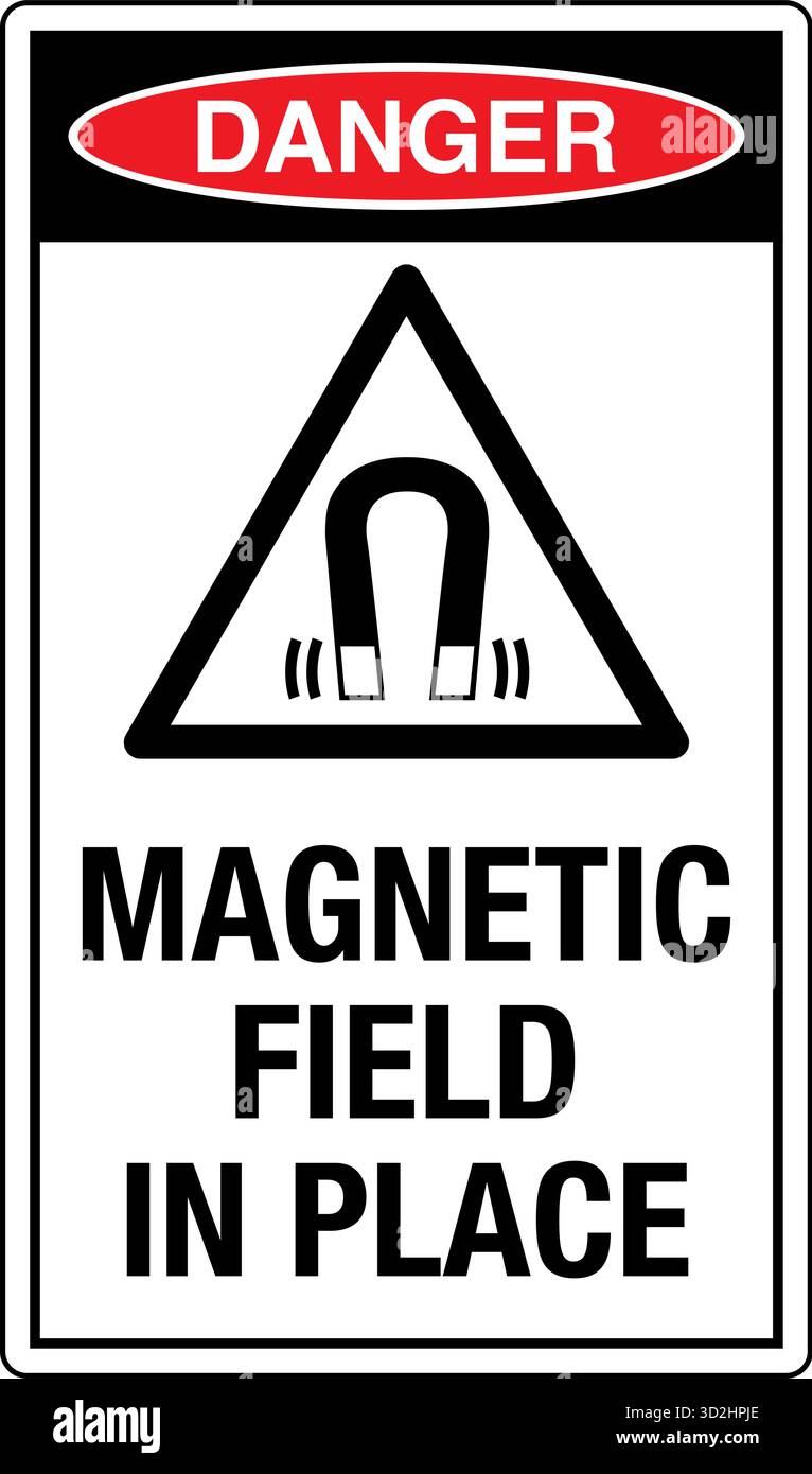 The "Safety Sign: Magnetic Field" alerts individuals to areas with ...