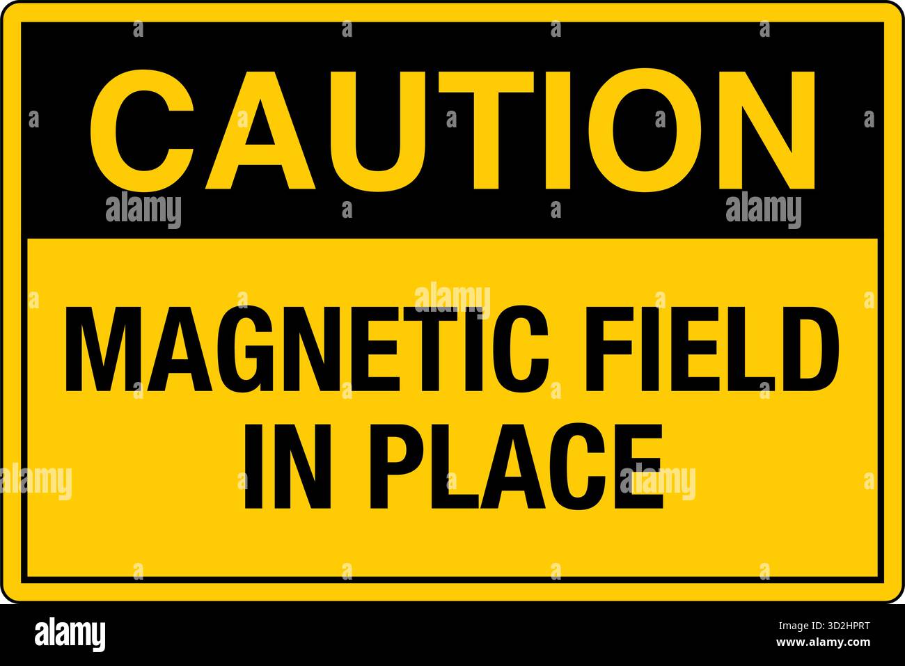 The "Safety Sign: Magnetic Field" alerts individuals to areas with ...