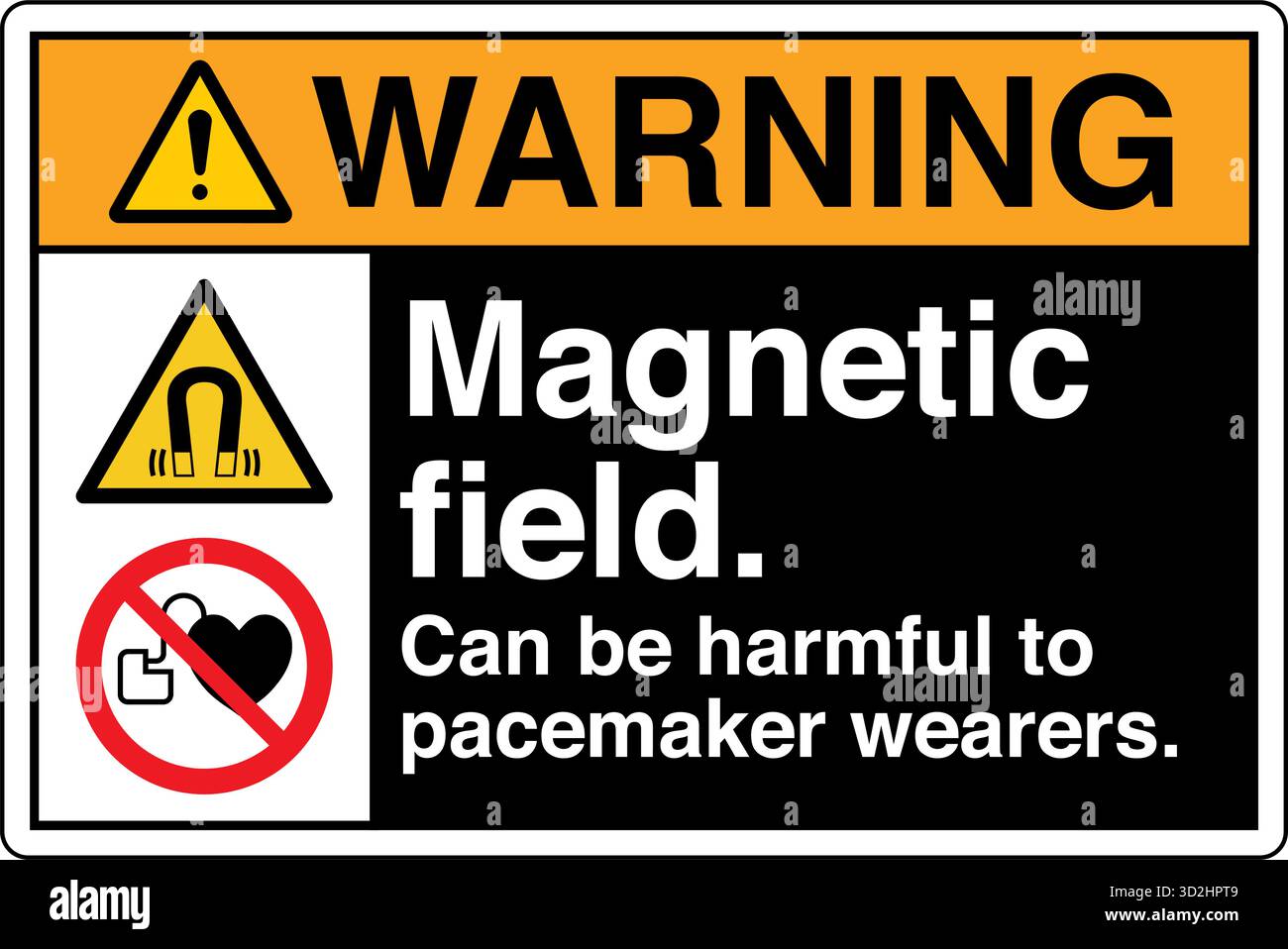The "Safety Sign: Magnetic Field" alerts individuals to areas with ...