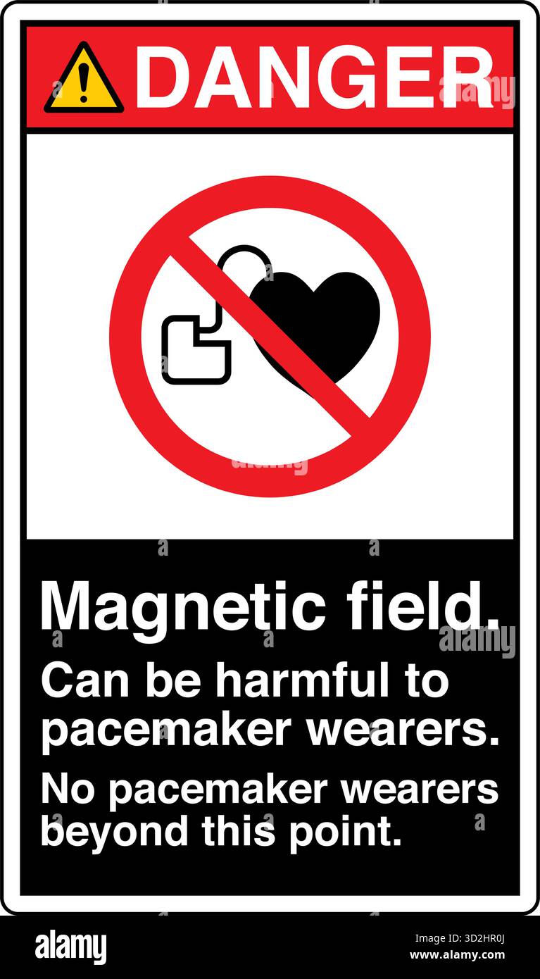 The "Safety Sign: Magnetic Field" alerts individuals to areas with ...