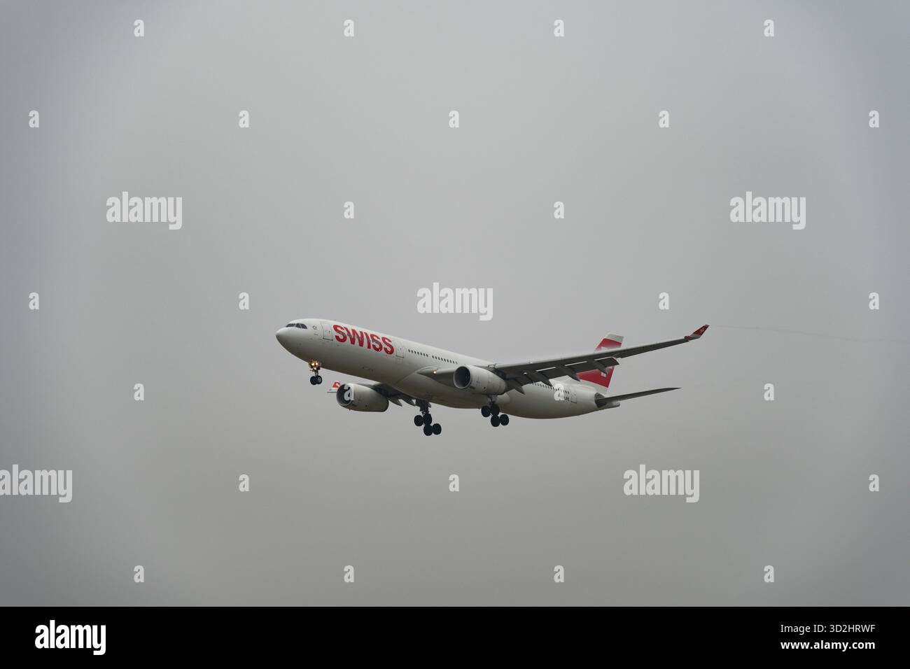 Zurich, Switzerland, January 19, 2025 HB-JHL Swiss Airbus A330-343 ...