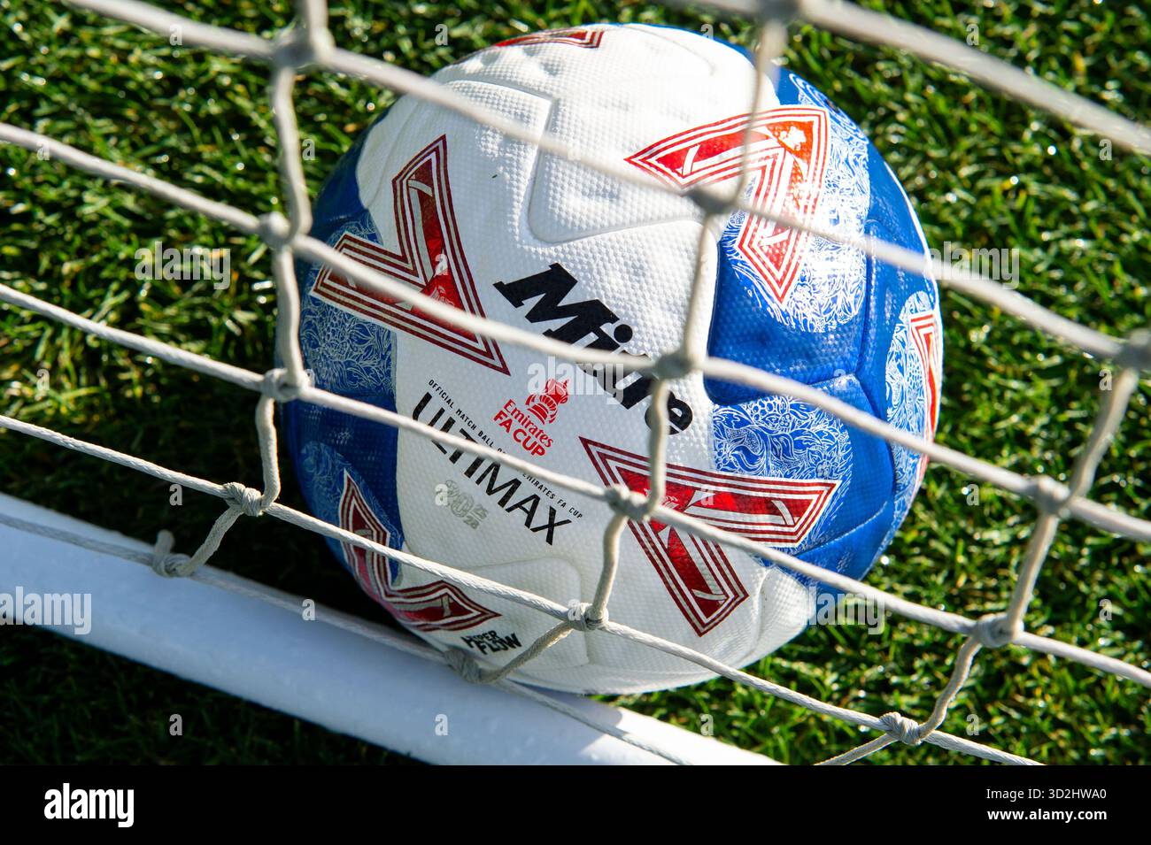Boundary Park, Oldham, England, 1st November 2025 FA Cup match ball in ...