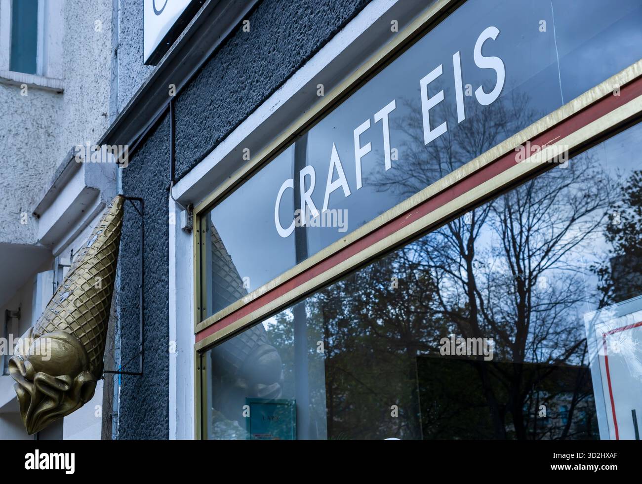 Exterior of a “Craft Eis” shop in Berlin, showing the storefront ...