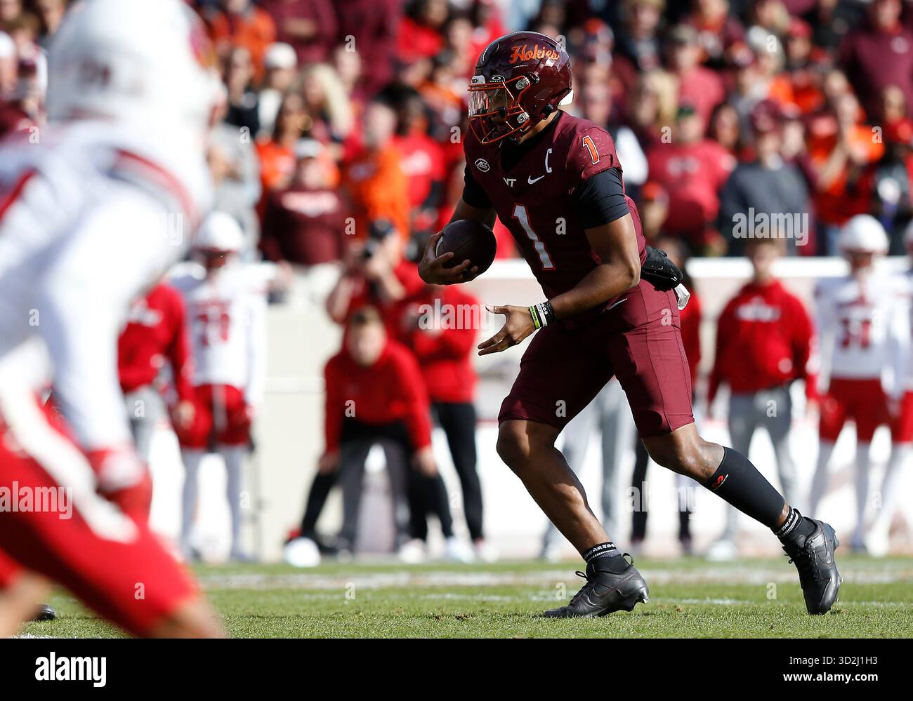 BLACKSBURG, VA - NOVEMBER 01: Virginia Tech Hokies quarterback Kyron ...