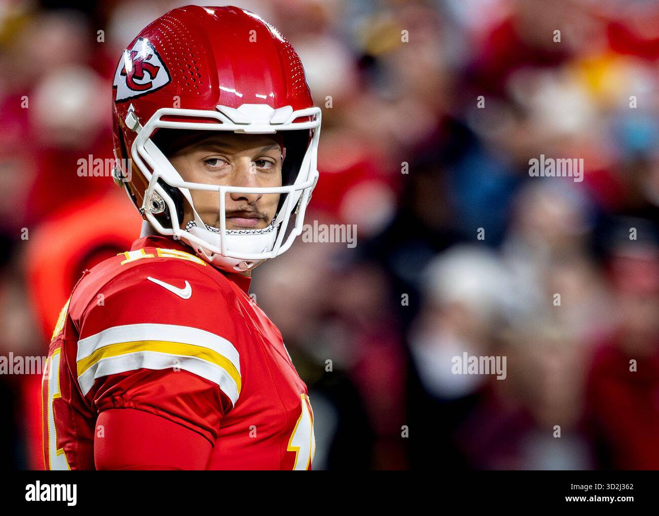 Kansas City, MO. USA; Kansas City Chiefs quarterback Patrick Mahomes ...