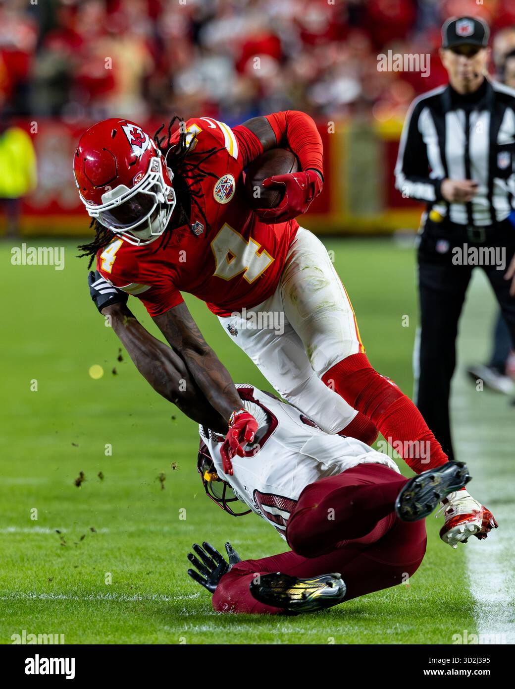 Kansas City, MO. USA; Kansas City Chiefs wide receiver Rashee Rice (4 ...