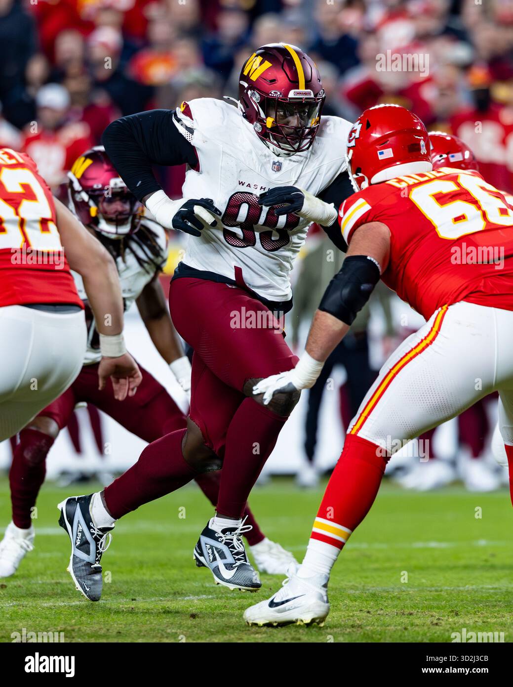 Kansas City, MO. USA; Washington Commanders defensive end Drake Jackson ...
