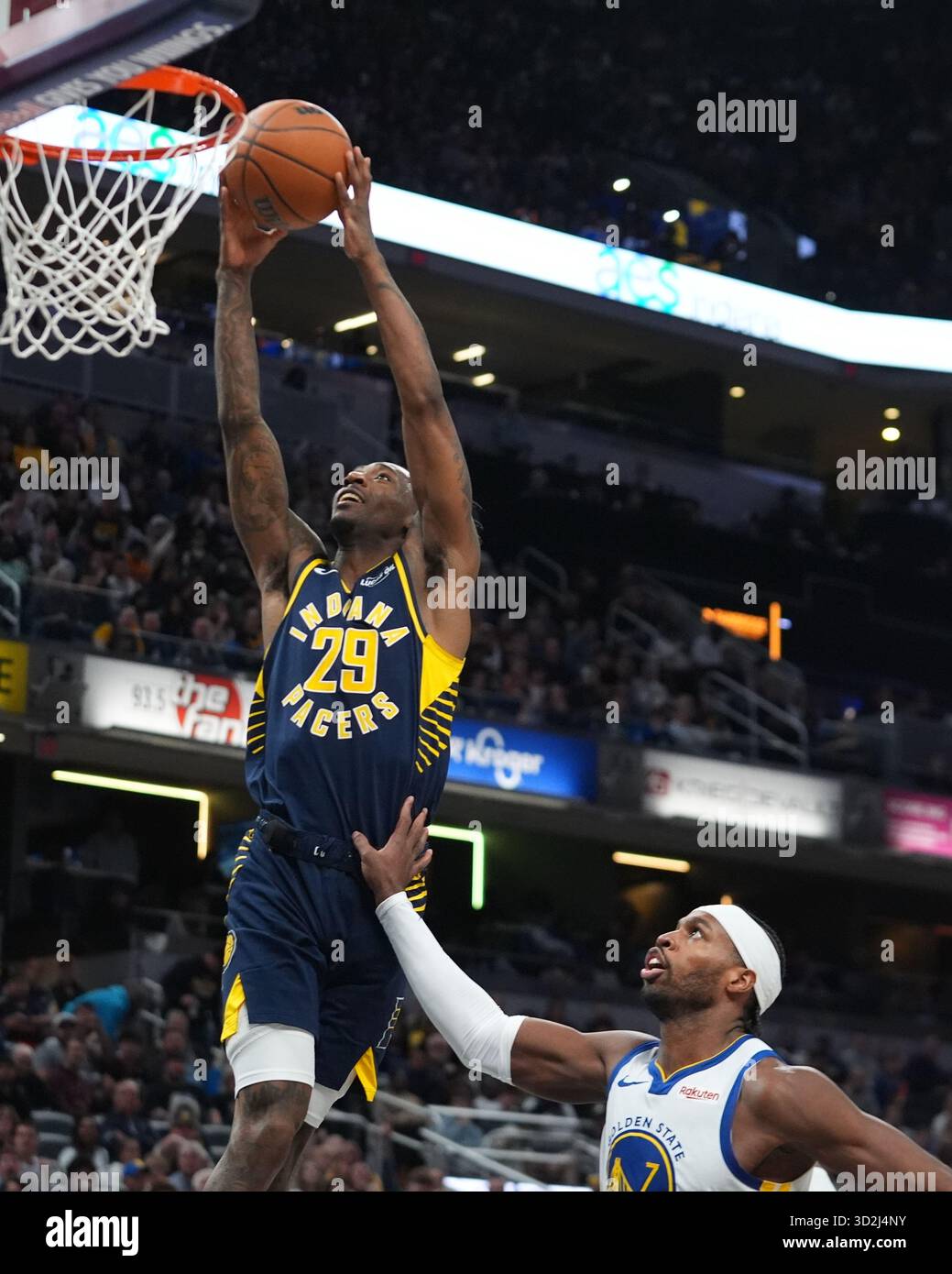 Indiana Pacers' Quenton Jackson (29) puts up a shot against Golden ...