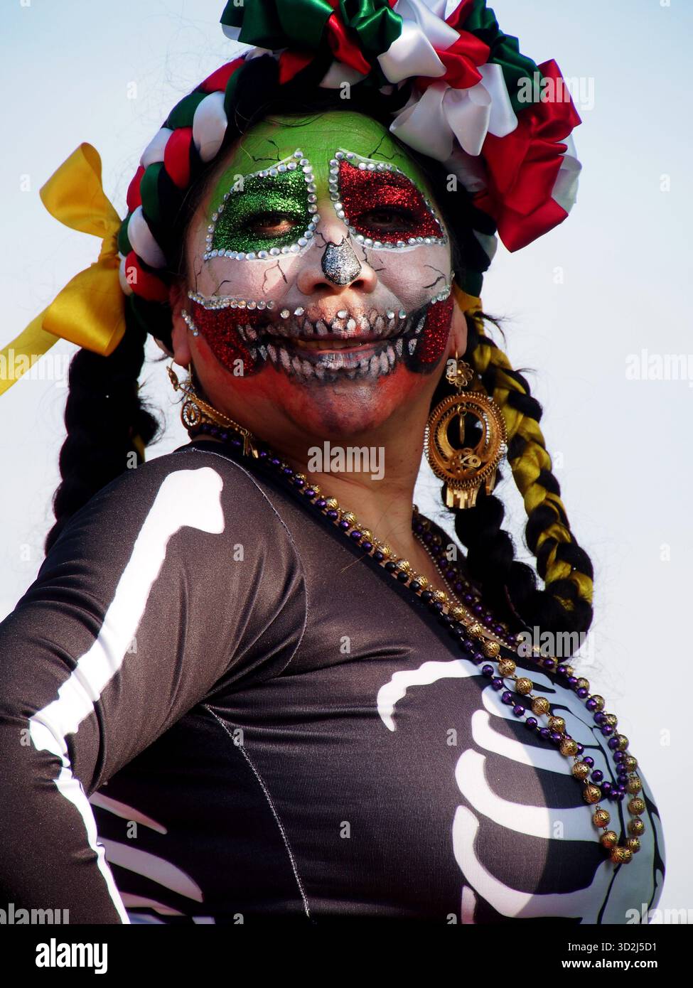 A Catrina at a festival sponsored by the Mexican Embassy in Lima for ...