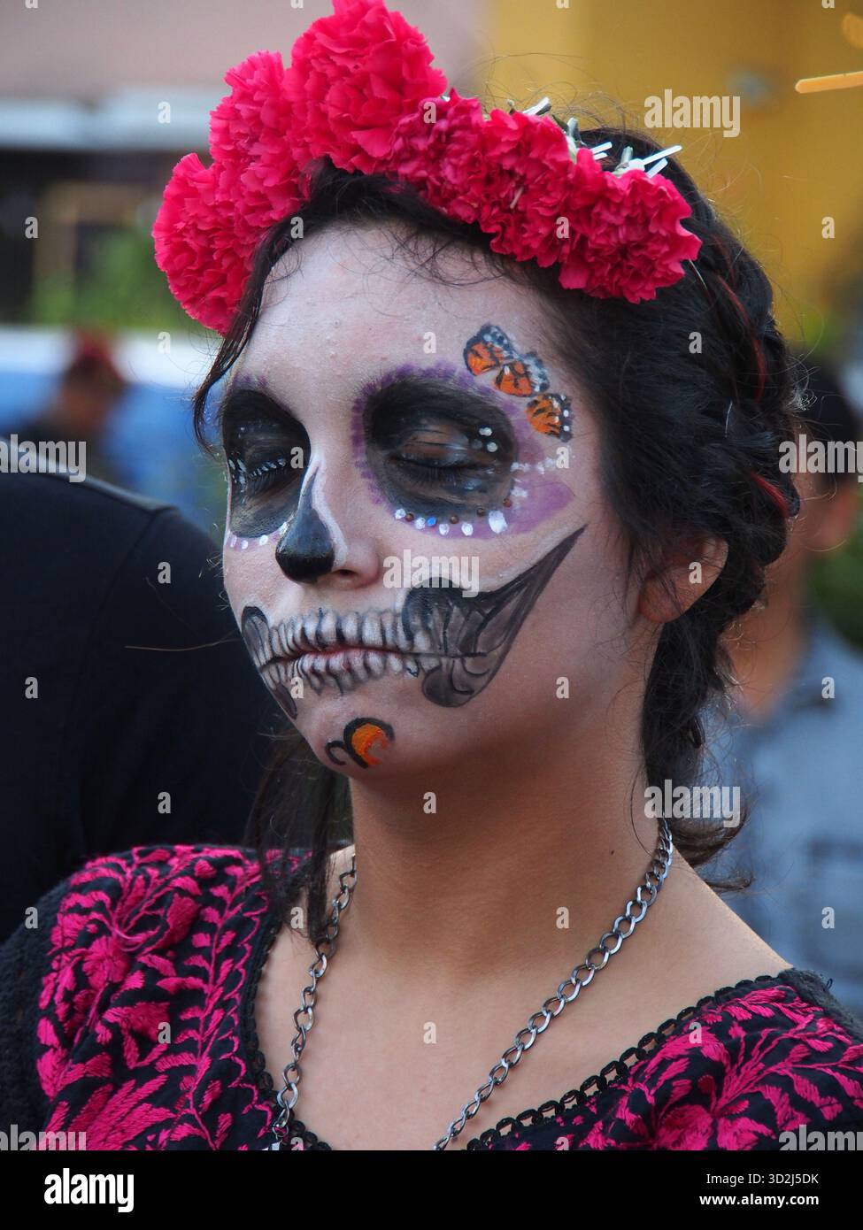 A Catrina at a festival sponsored by the Mexican Embassy in Lima for ...