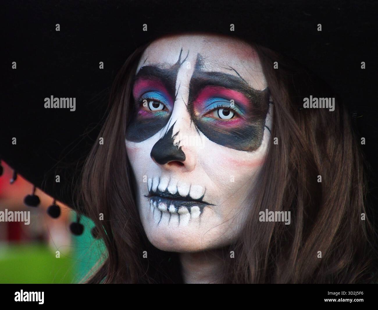 A Catrina at a festival sponsored by the Mexican Embassy in Lima for ...