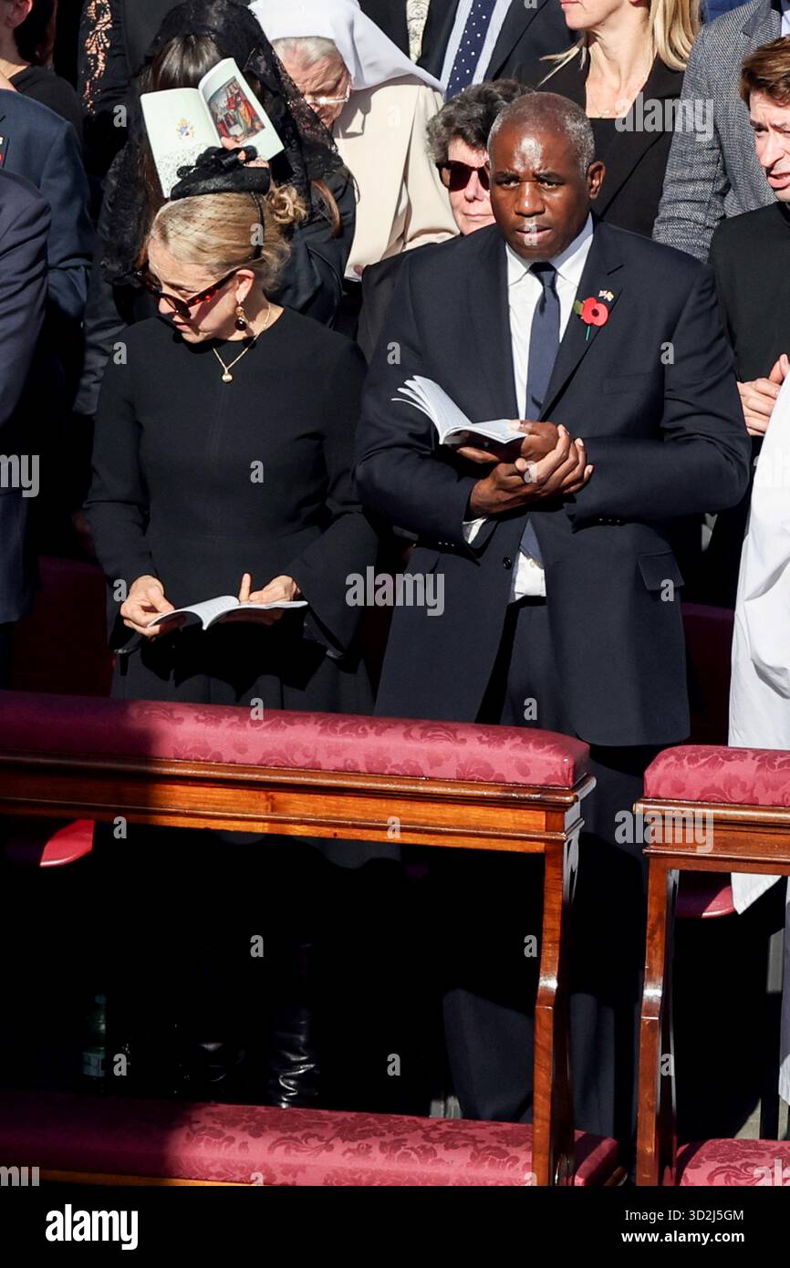 UK Deputy Prime Minister David Lammy and his wife Nicola Green attend ...