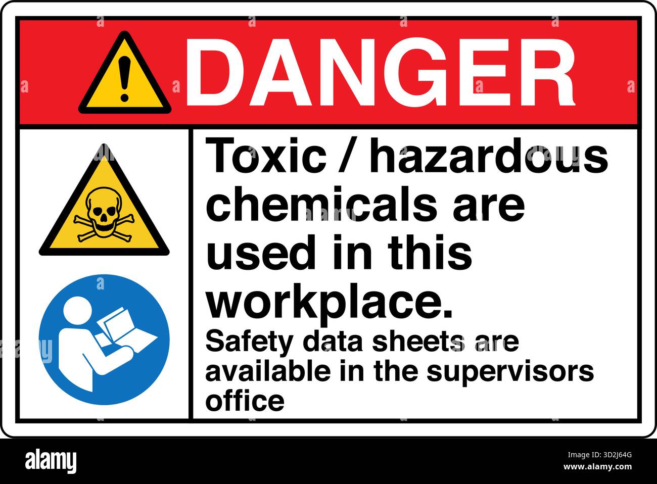 Safety Sign – TOXIC CHEMICALS May Be Present warns of substances that ...