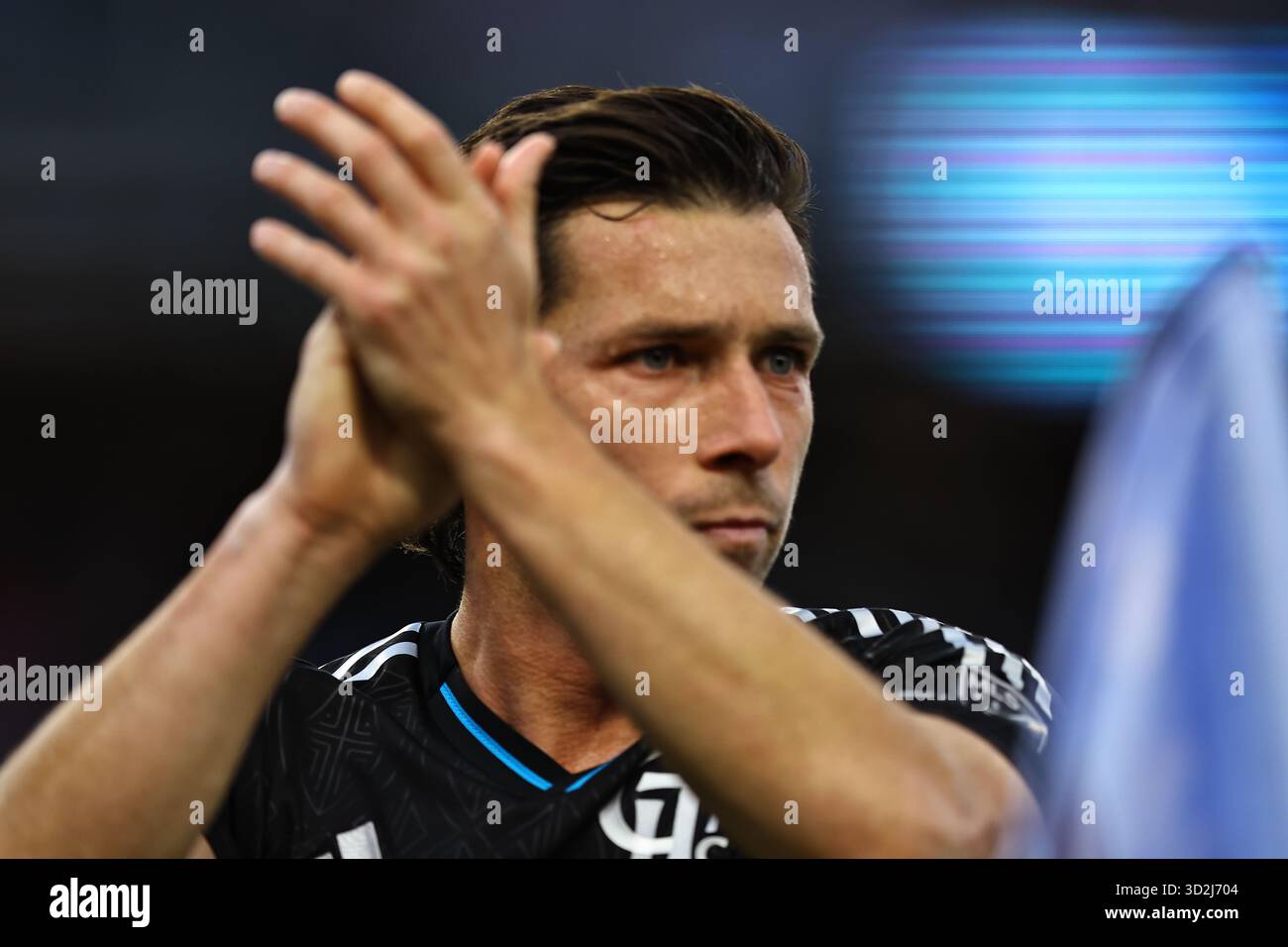 Charlotte FC midfielder Brandt Bronico #13 gestures towards fans after ...