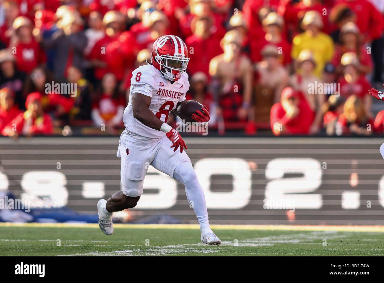 College Park, MD: Indiana Hoosiers running back Kaelon Black (8) runs ...