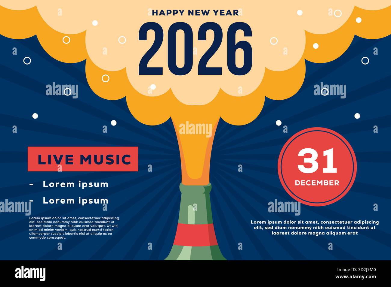 Flat style 2026 calendar hi-res stock photography and images - Alamy