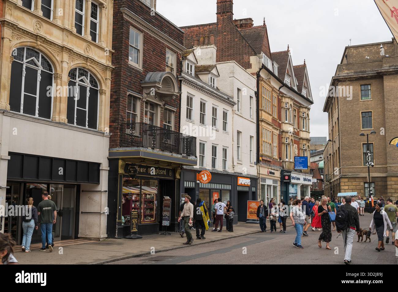 Tourist walk through Cambridge town, UK Stock Photo - Alamy