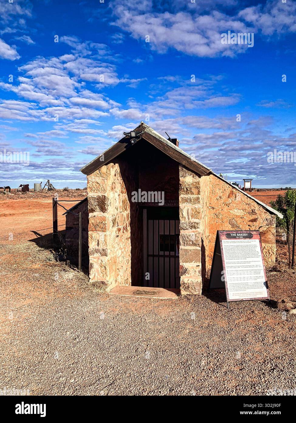 The iconic underground bakery at the the old ghan railway town of ...