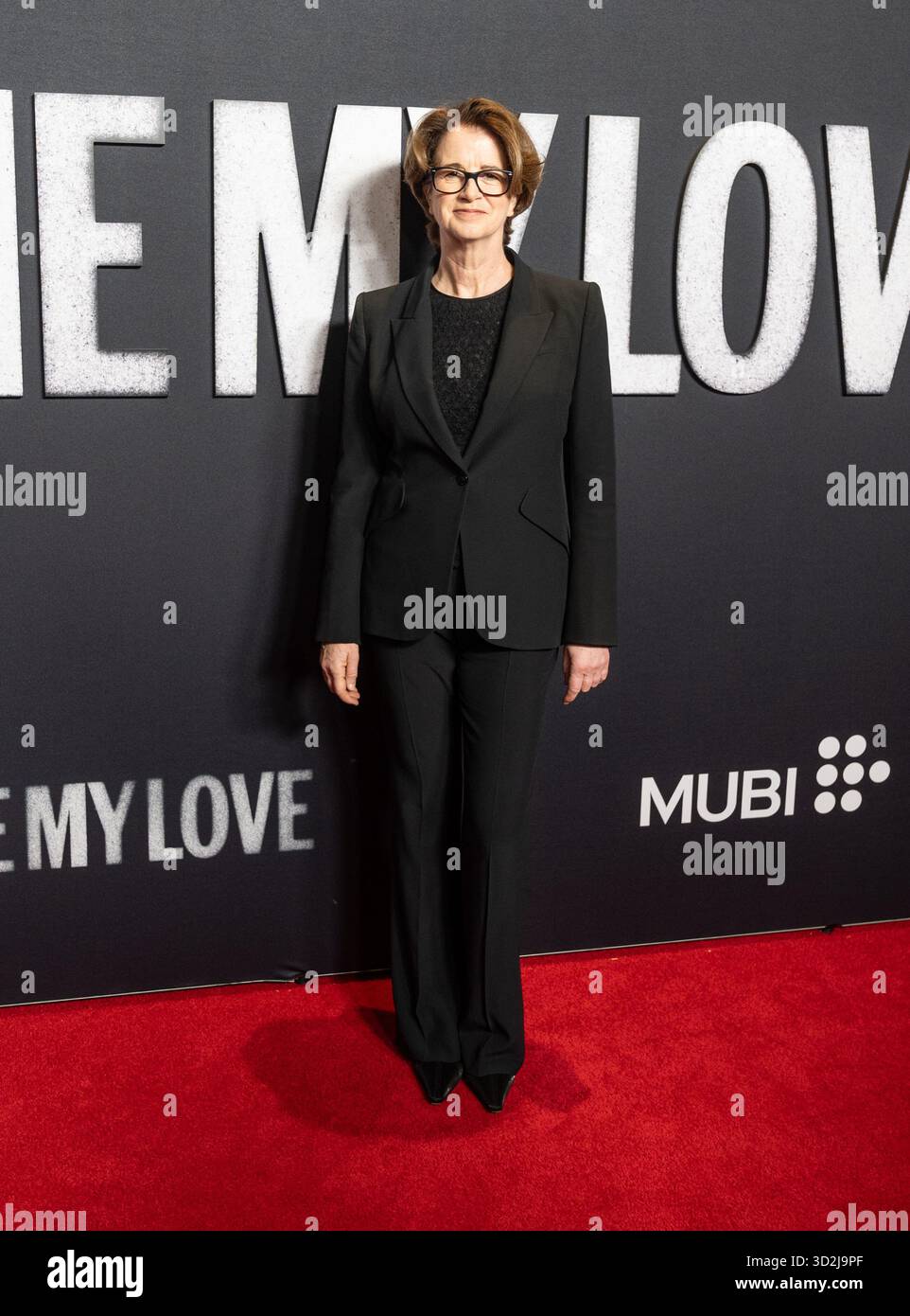 Andrea Calderwood attends premiere of 'Die My Love' at AMC Lincoln ...