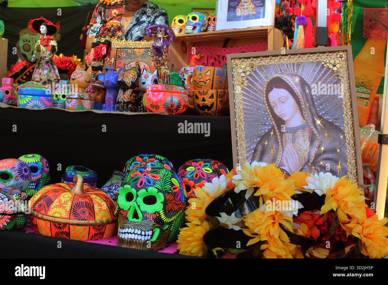 Day of the dead dia de muertos parade street festival hi-res stock ...
