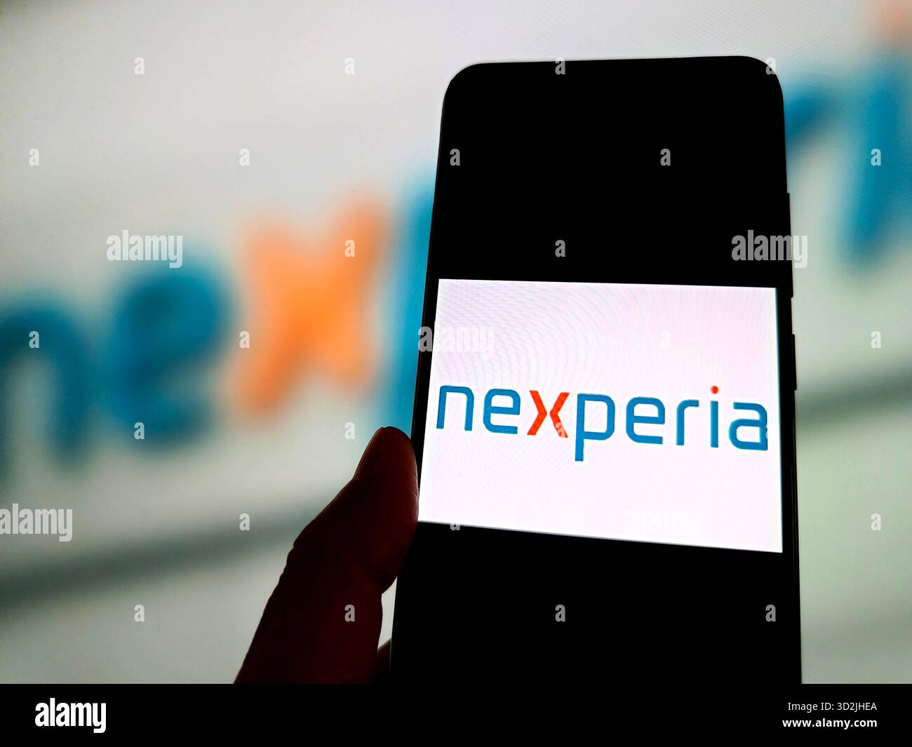 SUQIAN, CHINA - NOVEMBER 2, 2025 - An illustration photo shows nexperia ...