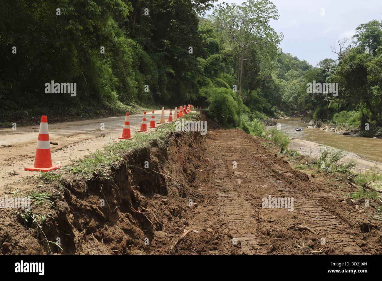 Mudslide danger on rural hi-res stock photography and images - Alamy