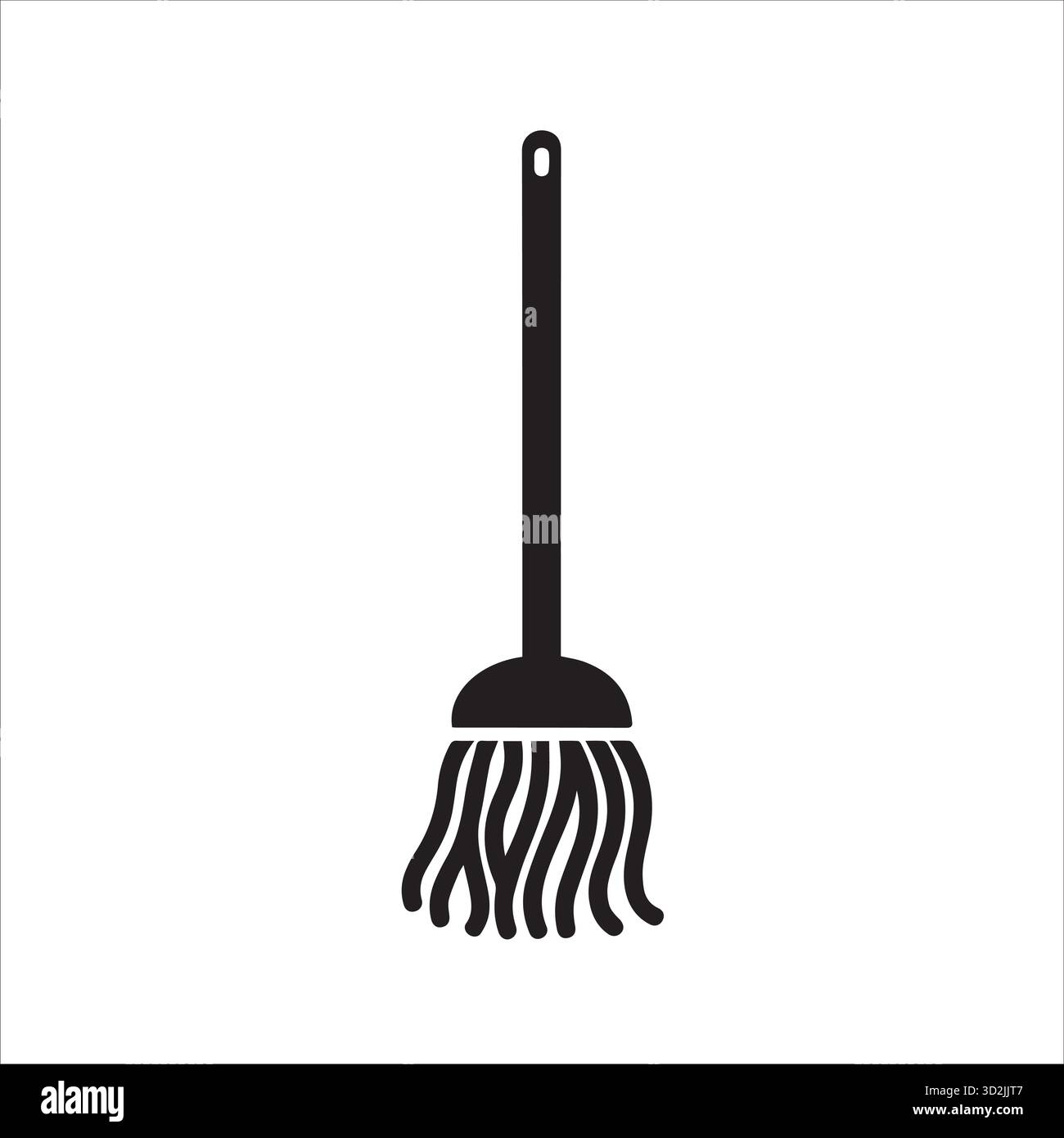 Very long mop Stock Vector Images - Alamy