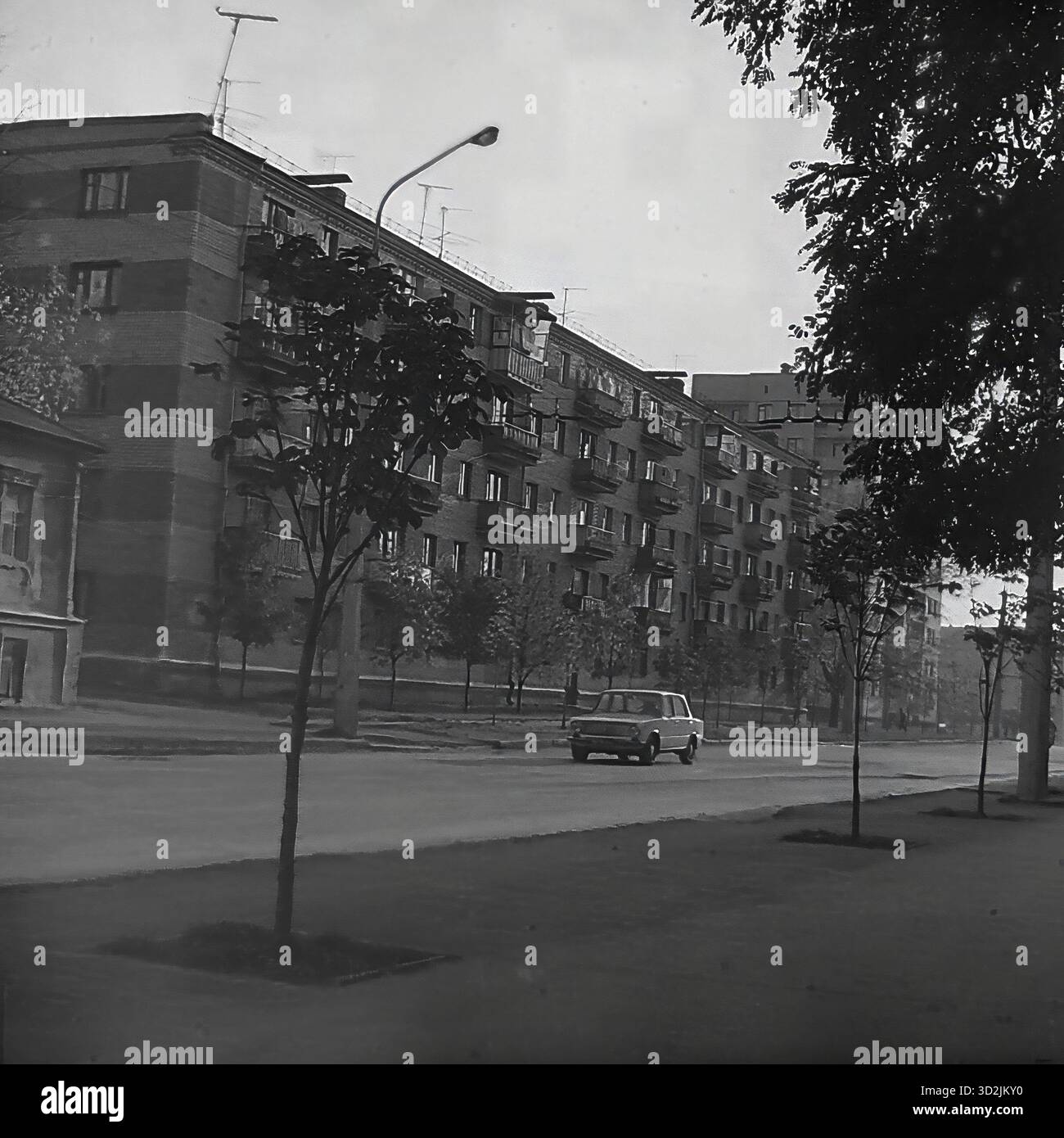 Archive black and white photo from Sloviansk, Ukrainian SSR, in the ...