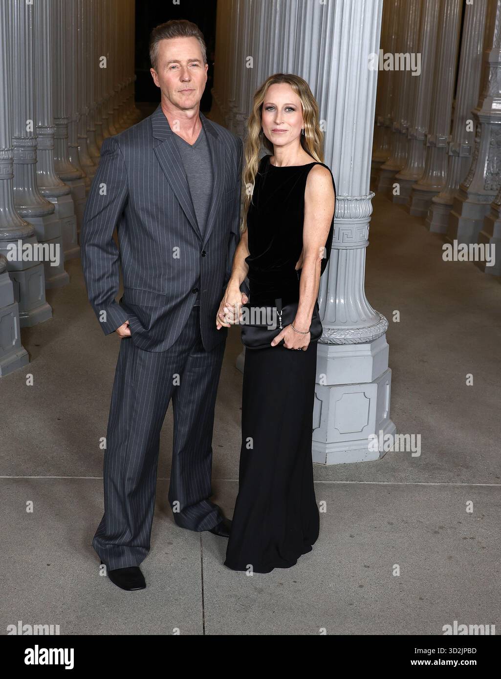 Los Angeles, USA. 01st Nov, 2025. Edward Norton, Shauna Robertson ...