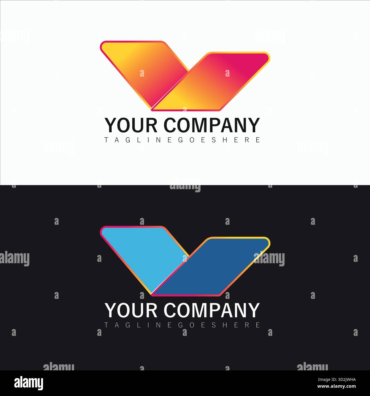 Gradient v icon Stock Vector Images - Alamy