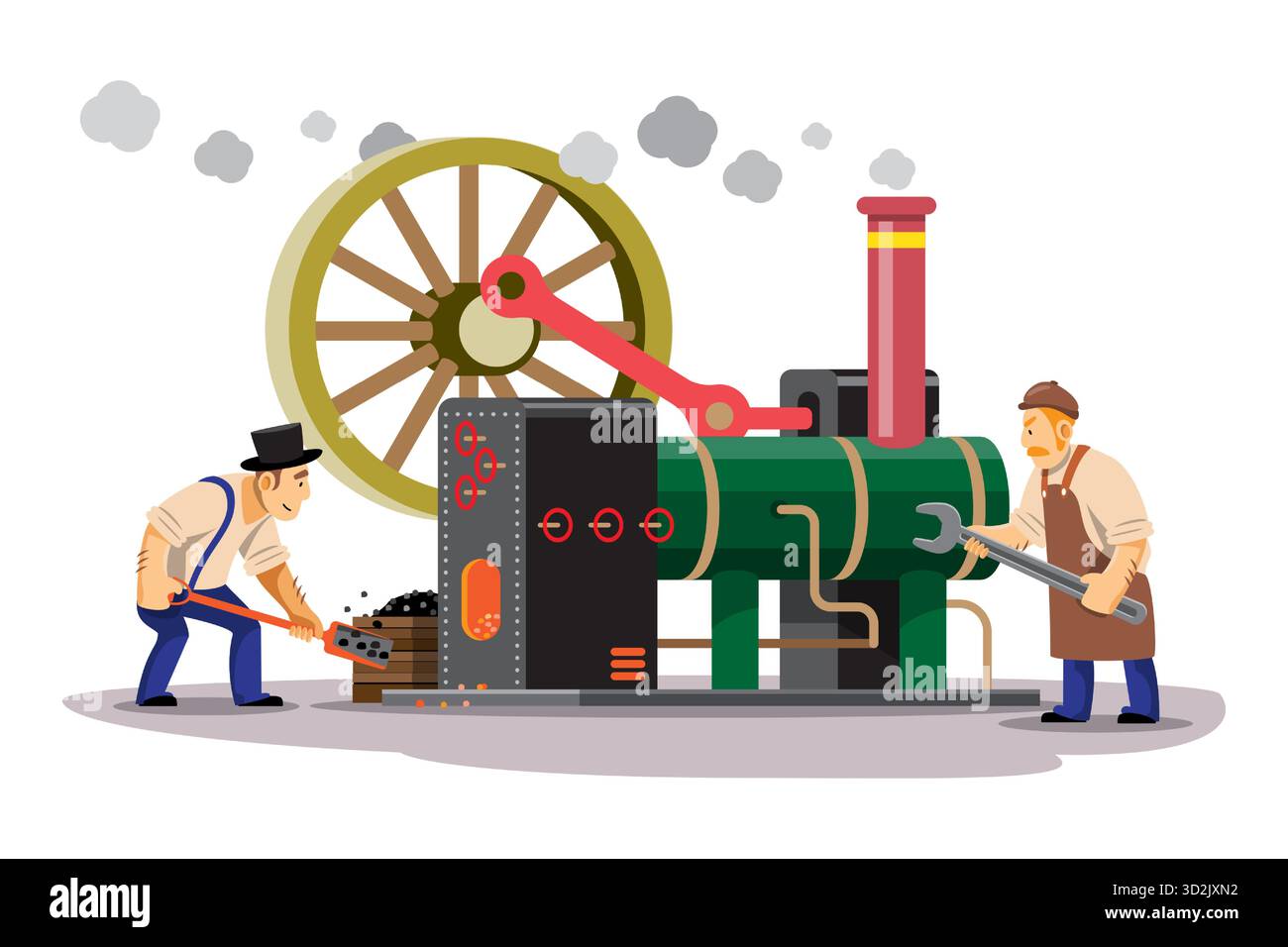 Age industrial revolution people Stock Vector Images - Alamy