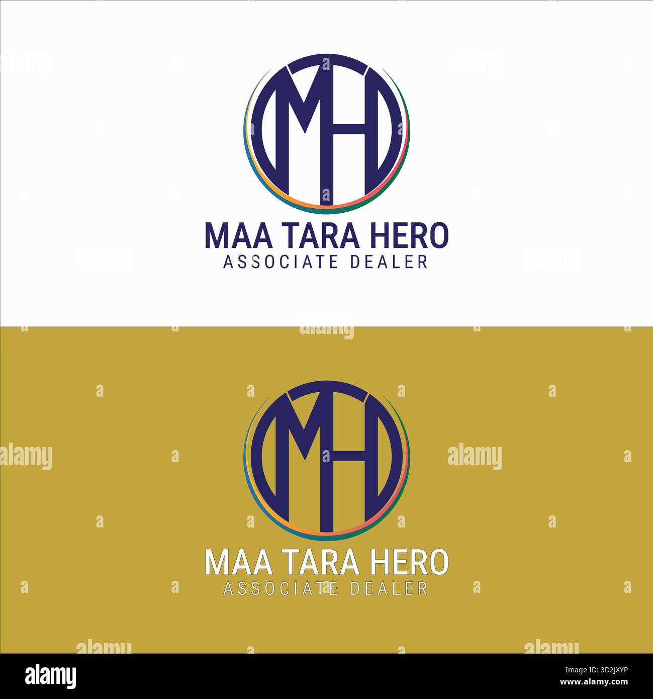 Typography dealer logo Stock Vector Images - Alamy
