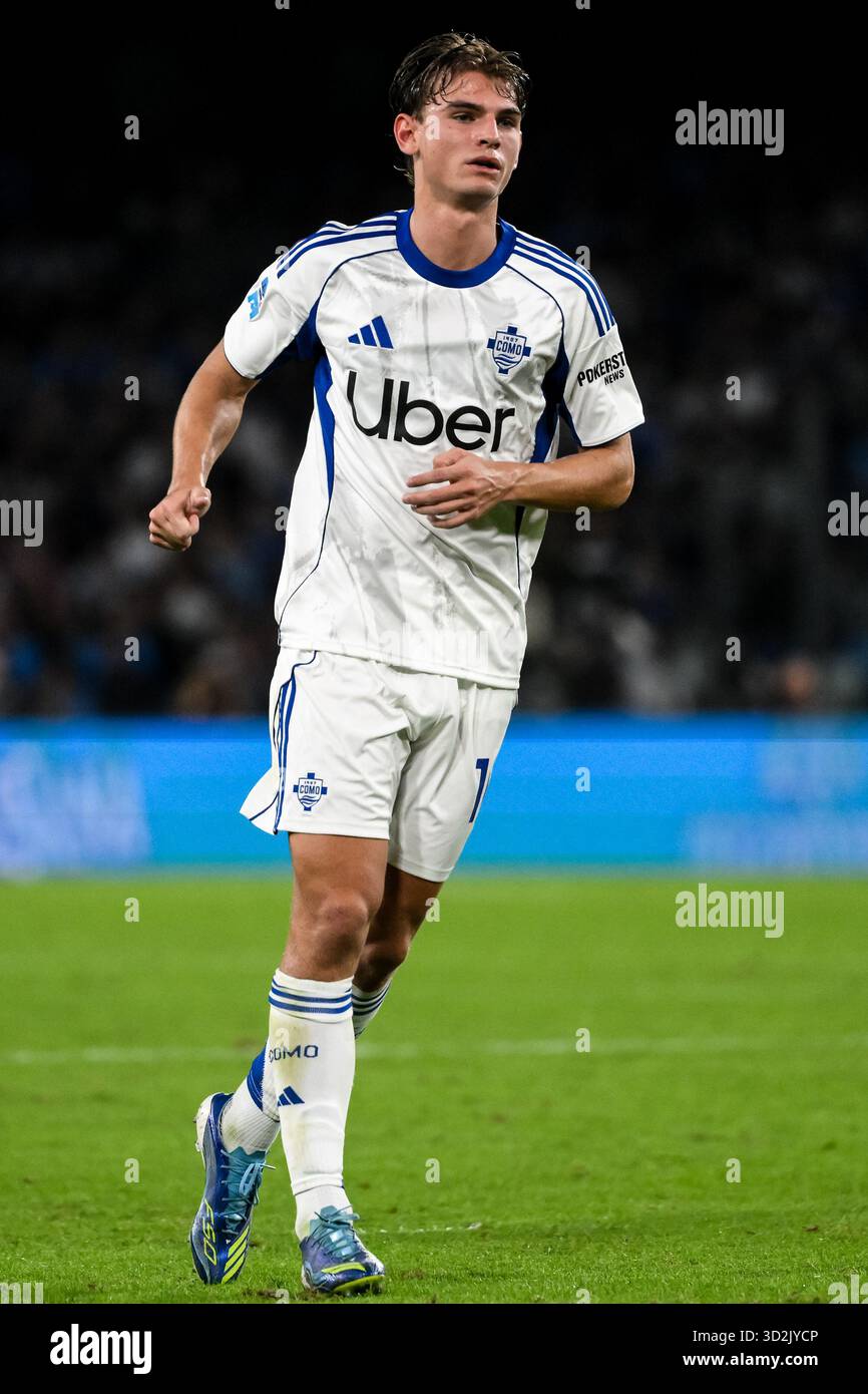 Nico Paz of Como 1907 during the Serie A 2025/2026 football match ...