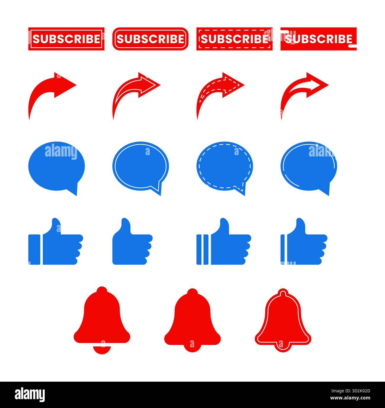 Interaction feedback icons Cut Out Stock Images & Pictures - Alamy