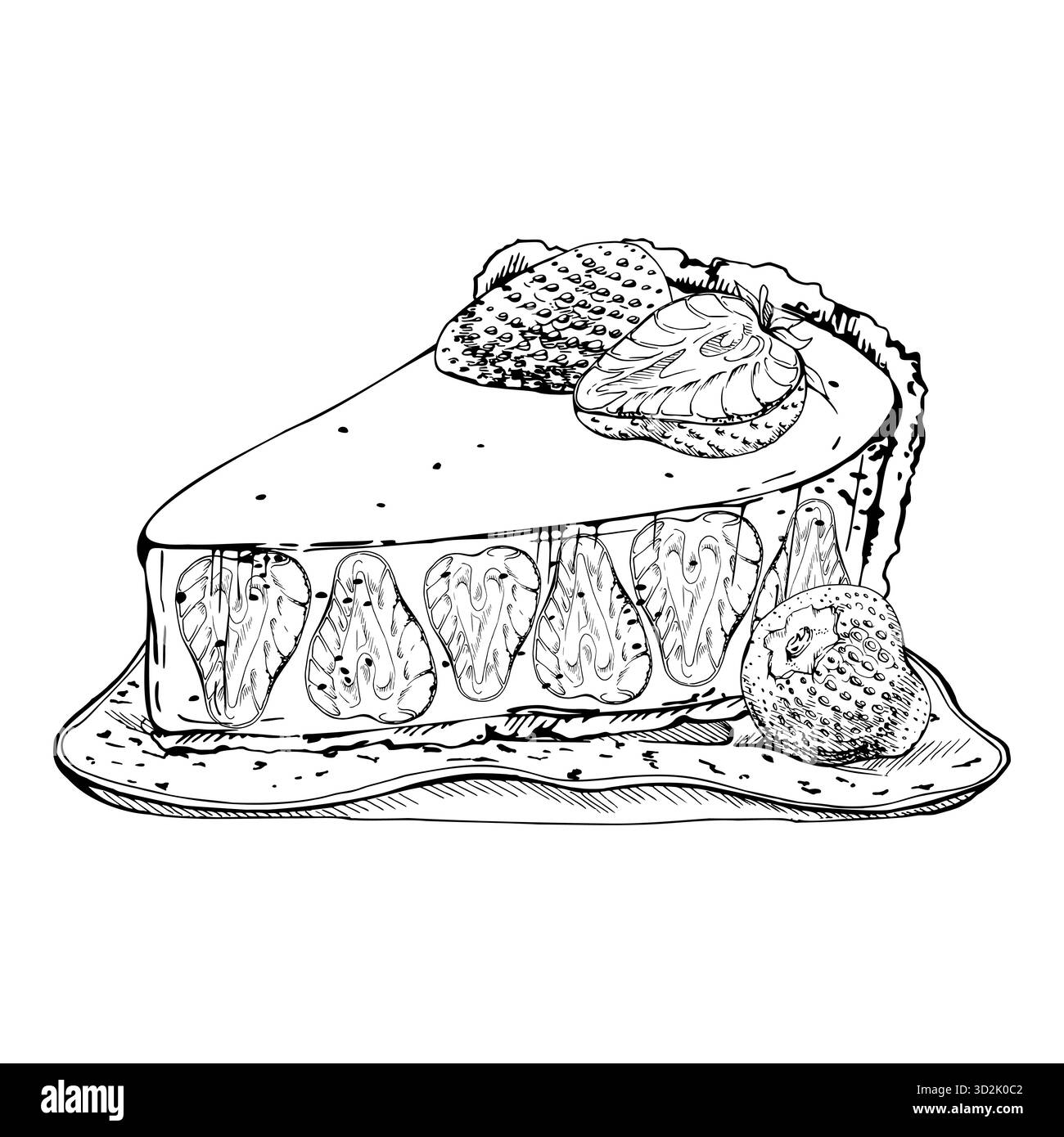 Whole flan Stock Vector Images - Alamy