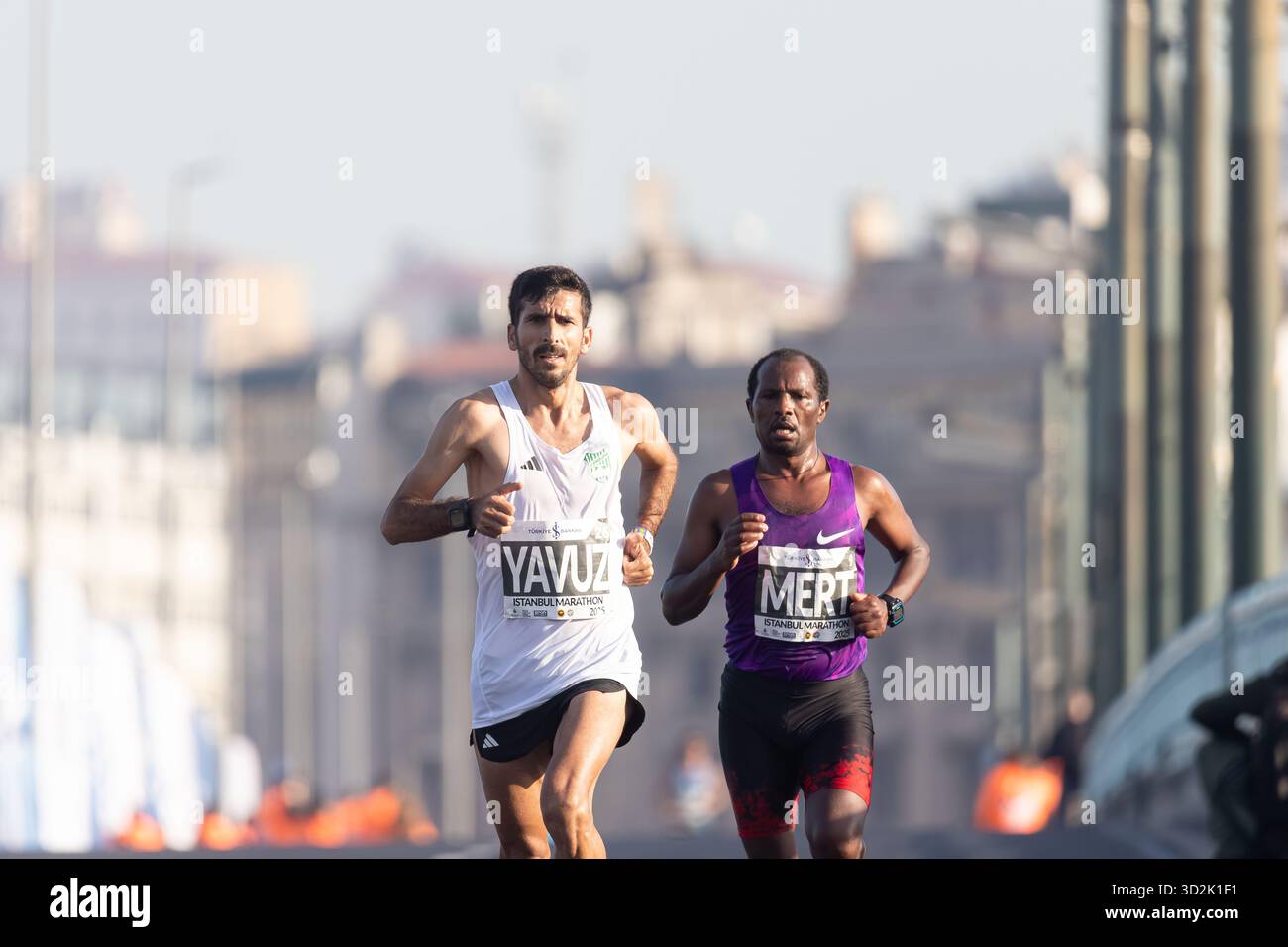 ISTANBUL, TURKEY - November 2 , 2025: 47th Istanbul Marathon . Runners ...