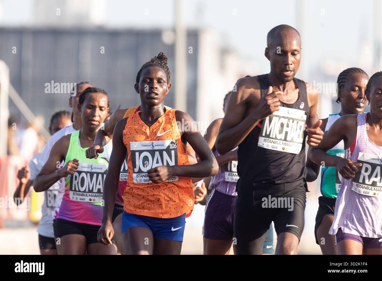 ISTANBUL, TURKEY - November 2 , 2025: 47th Istanbul Marathon . Runners ...